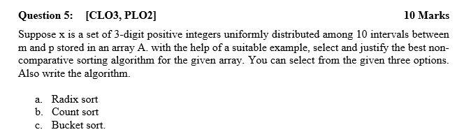 Solved Question 5: [CLO3, PLO2] 10 Marks Suppose x is a set | Chegg.com