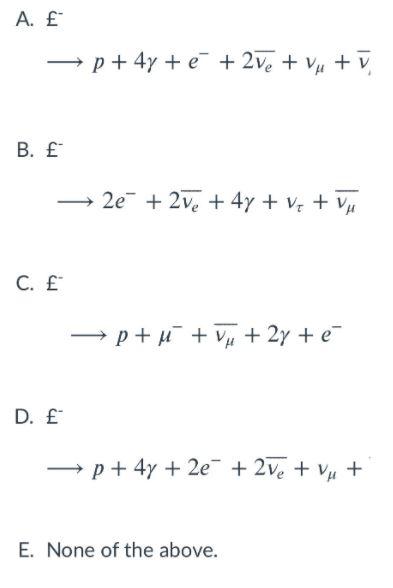 Solved A certain particle (£) decays into stable baryon(s) | Chegg.com