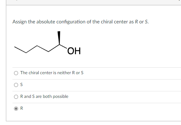 Solved Assign The Absolute Configuration Of The Chiral