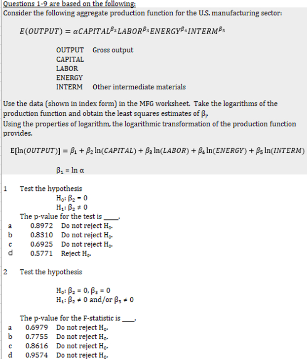 Solved What are the answers to these questions using the | Chegg.com