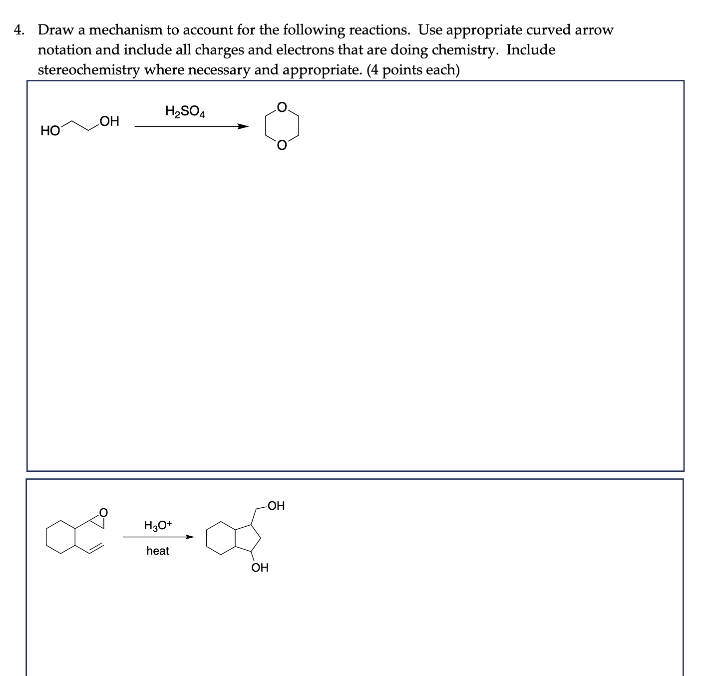 Solved Draw a mechanism to account for the following | Chegg.com
