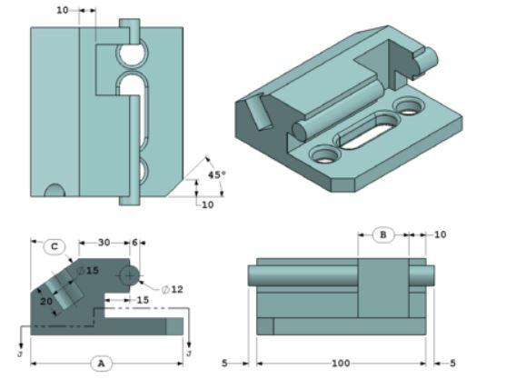 Solved B32101: Basic Part - Step 1 - (Fixture Block) Build | Chegg.com