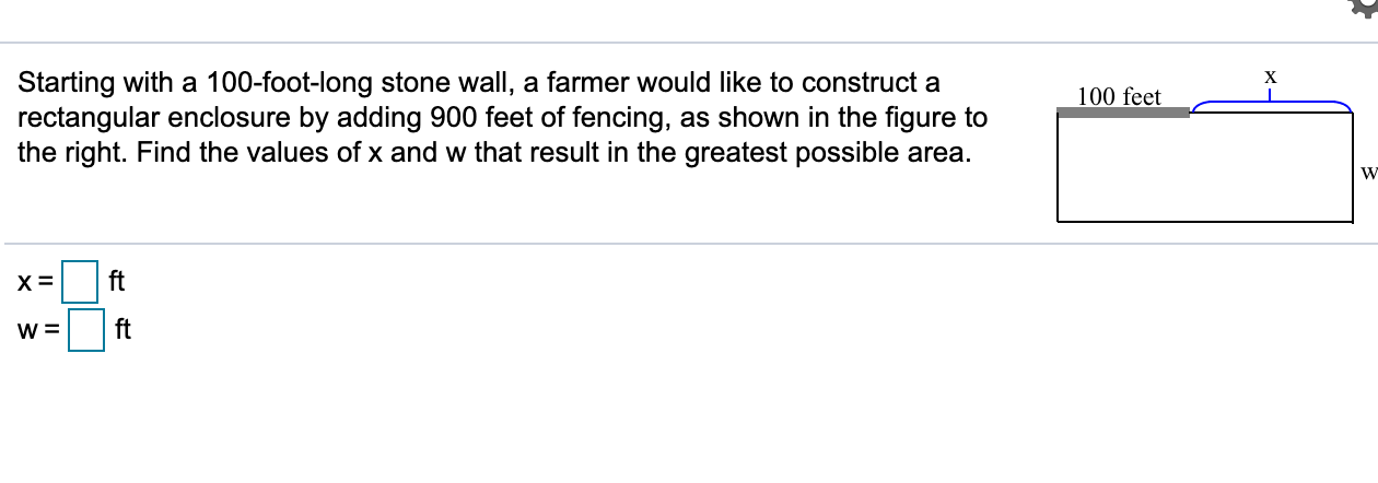 Solved 100 feet Starting with a 100-foot-long stone wall, a | Chegg.com