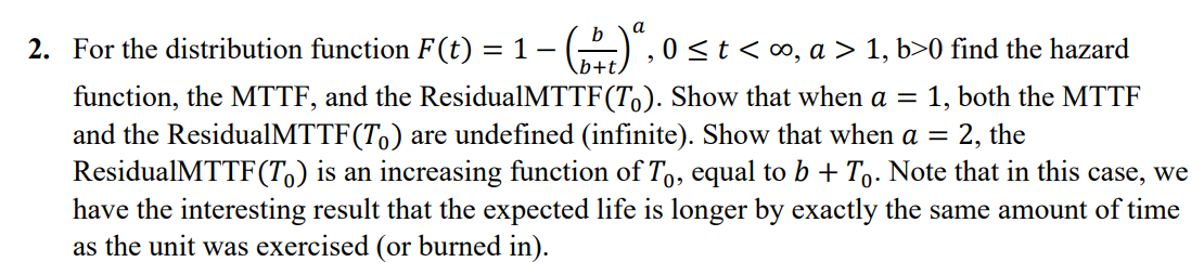 Solved For the distribution function | Chegg.com