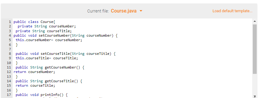 Solved Given main(), define a course base class with methods | Chegg.com Solved Given main(), define a course base class with methods | Chegg.com