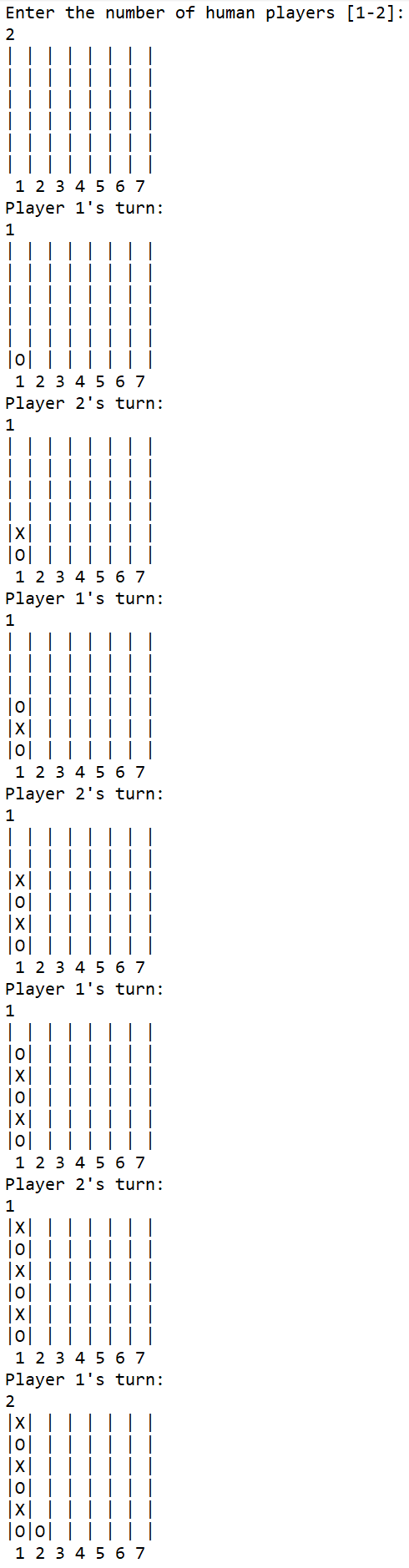 Write a C program to implement the game of Connect 4 | Chegg.com