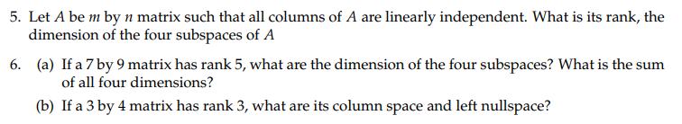 Solved Let A ﻿be m ﻿by n ﻿matrix such that all columns of A | Chegg.com