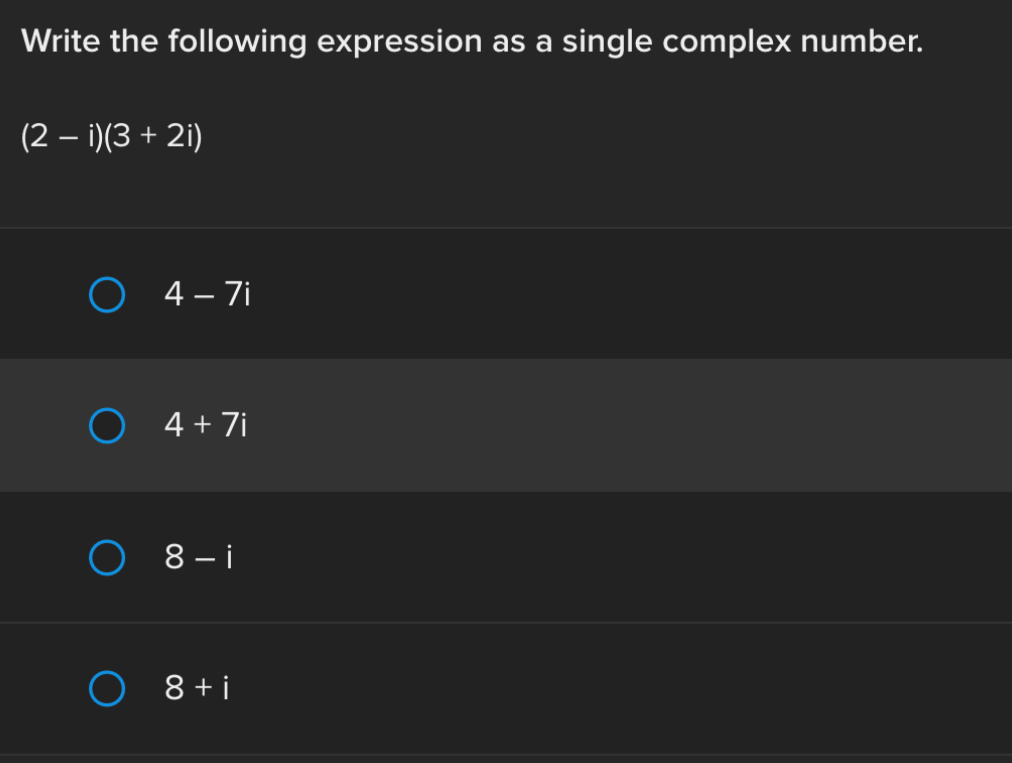 Solved Write the following expression as a single complex | Chegg.com