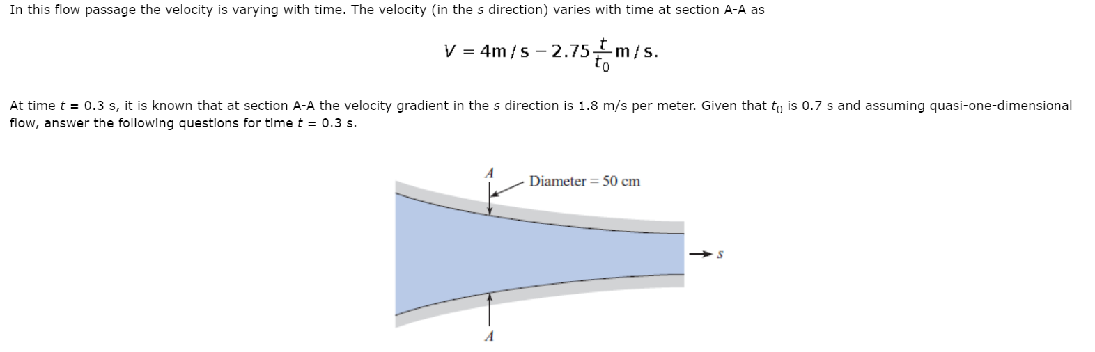 Solved A What Is The Local Acceleration At A A B What Is