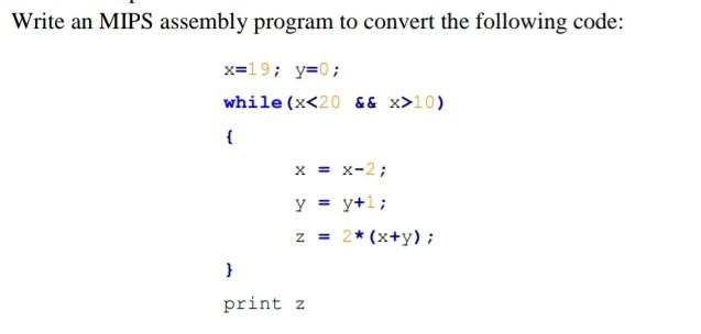 Solved Write A Mips Program Runnable That Will Do The