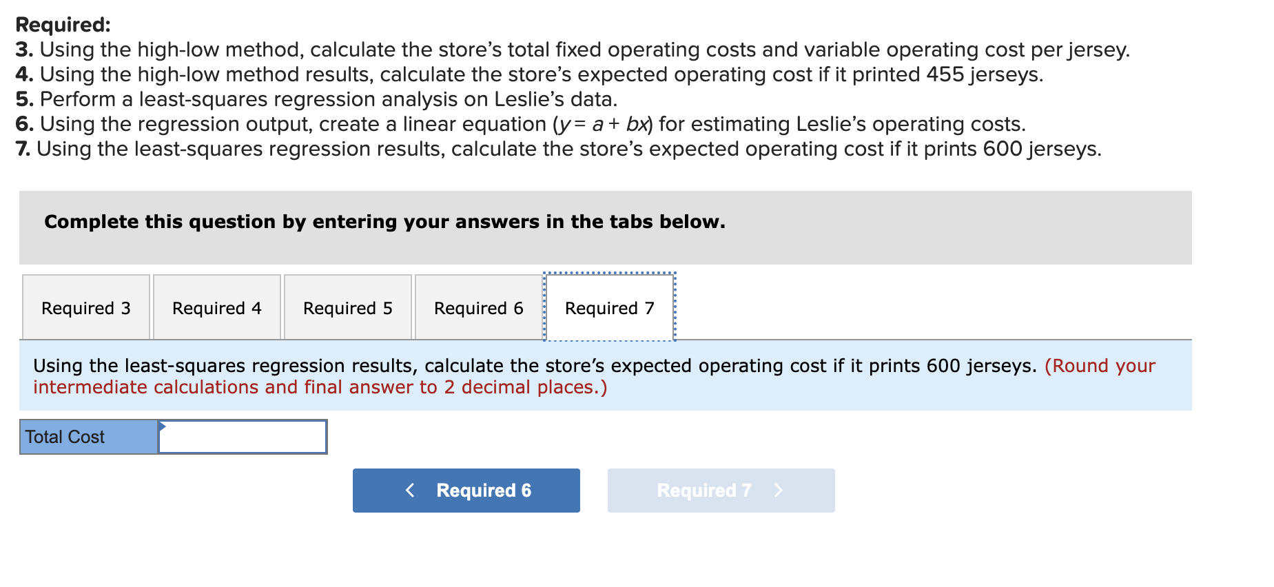Solved Leslie Sporting Goods is a locally owned store that | Chegg.com