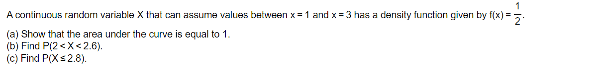 Solved A continuous random variable X that can assume values | Chegg.com