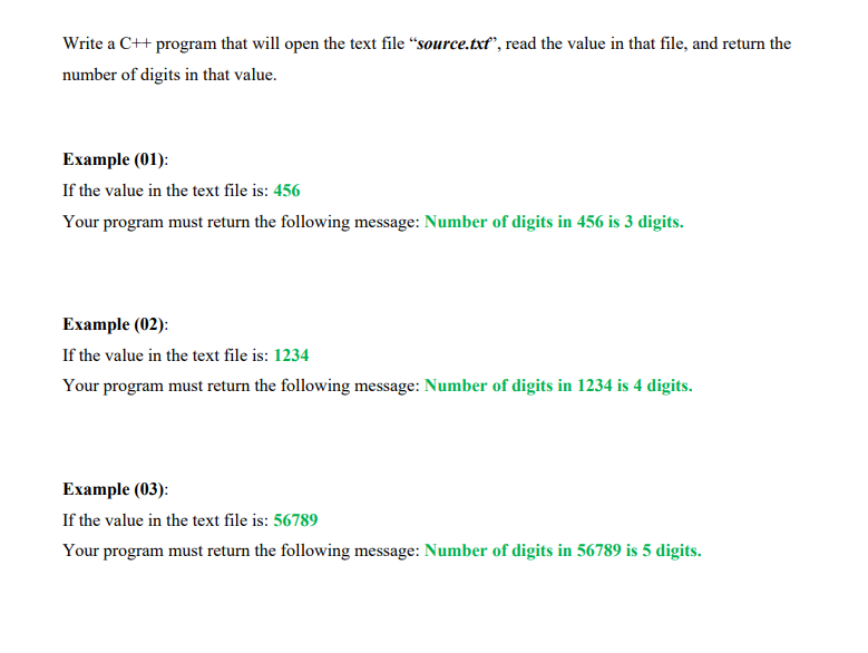 Solved Write a C++ program that will open the text file | Chegg.com
