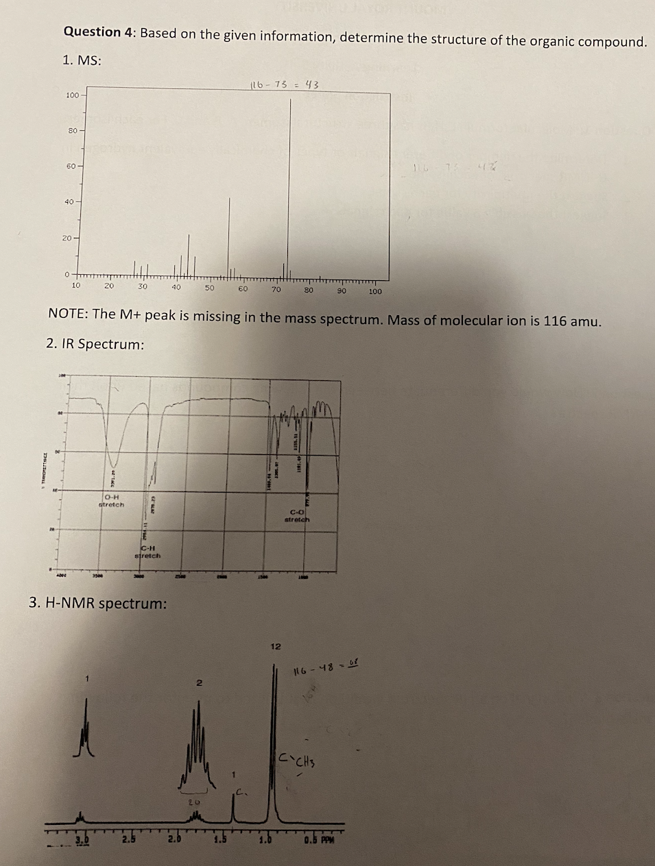 Solved Question 4: Based on the given information, determine | Chegg.com