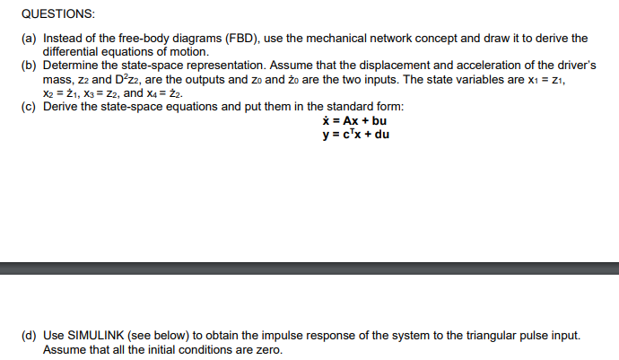 Solved Rationale of the Problem (Vibration Isolation System) | Chegg.com