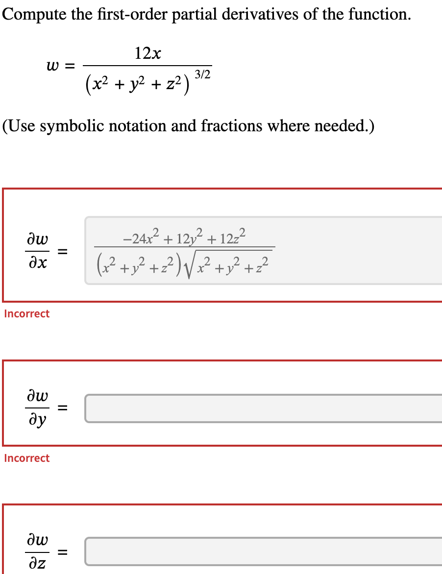 Solved Compute the second-order partial derivative of the | Chegg.com