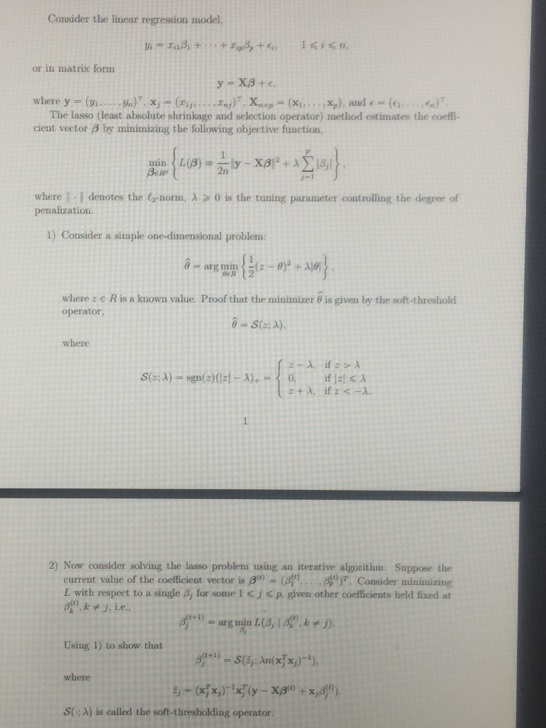 Solved Consider the linear regression model, or in matrix | Chegg.com