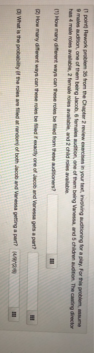 Solved (1 point) Rework problem 35 from the Chapter 2 review | Chegg.com