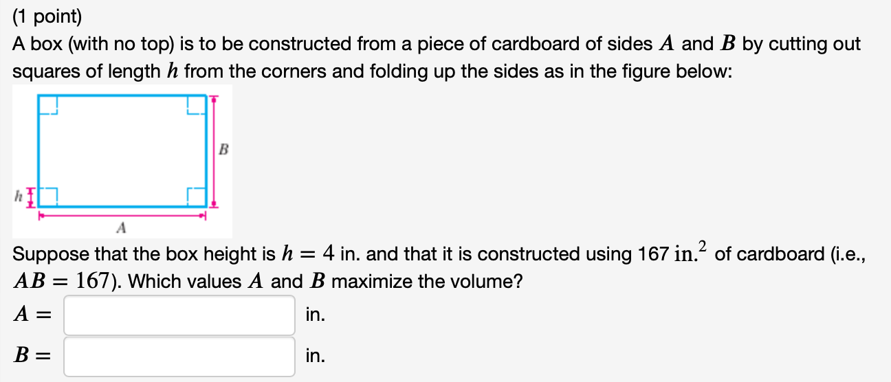 Solved 1.A box is contructed out of two different types of | Chegg.com
