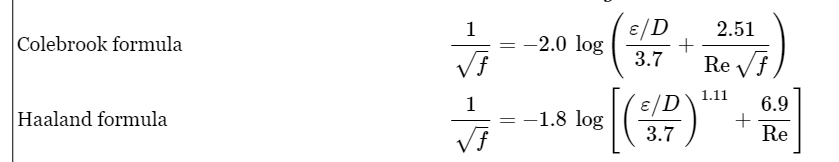 Solved Use the Colebrook equation to calculate the friction | Chegg.com