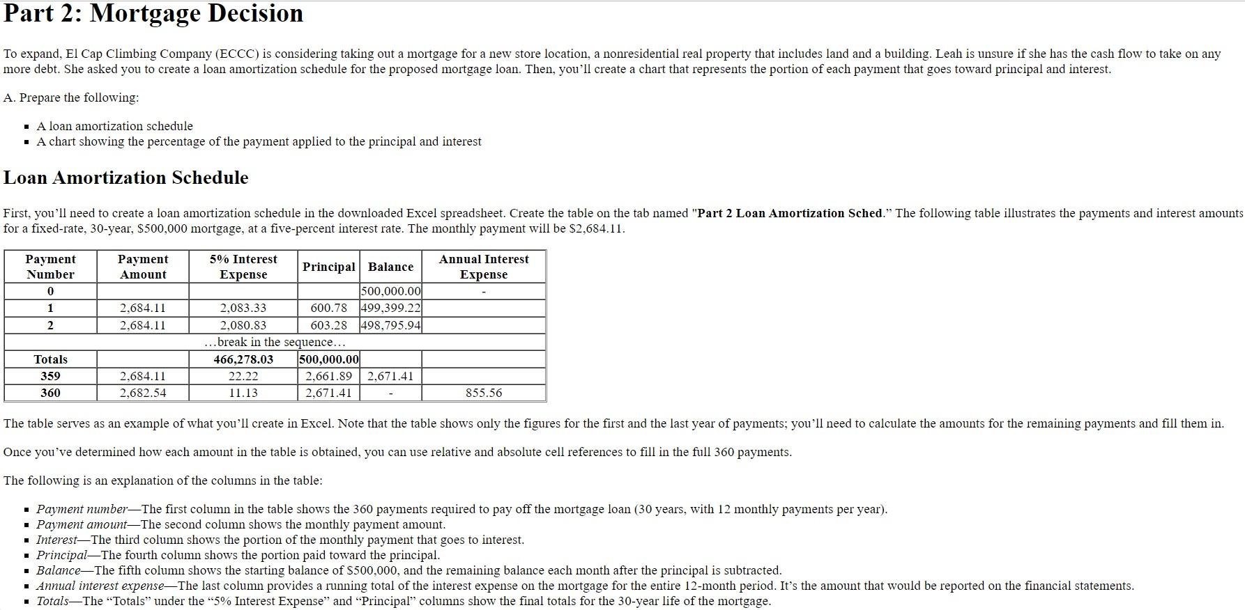 Solved A. Prepare the following: - A loan amortization | Chegg.com