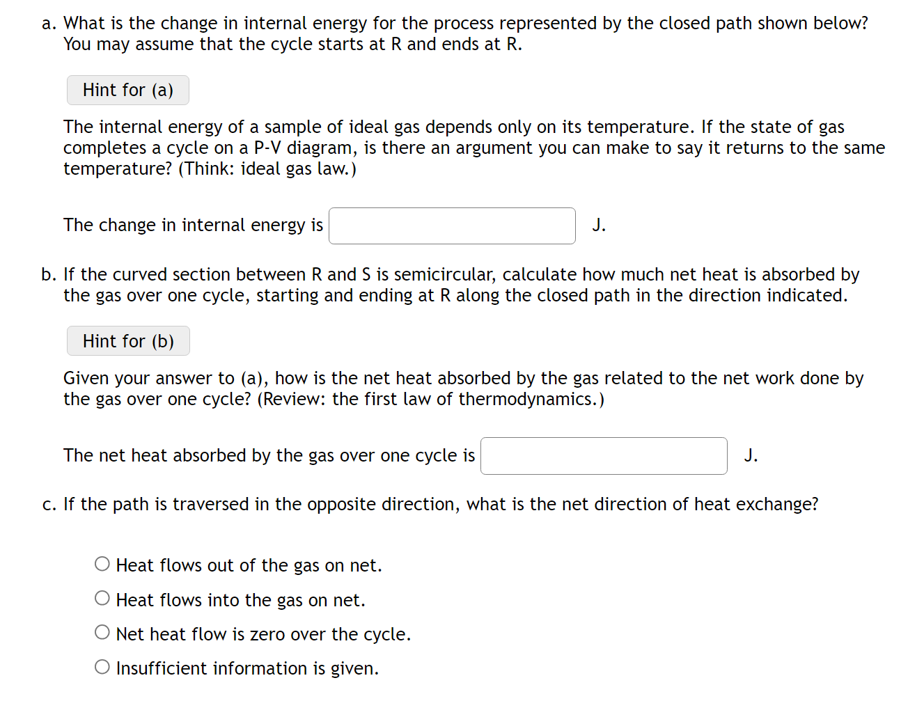 Solved The figure below illustrates a thermodynamic process | Chegg.com