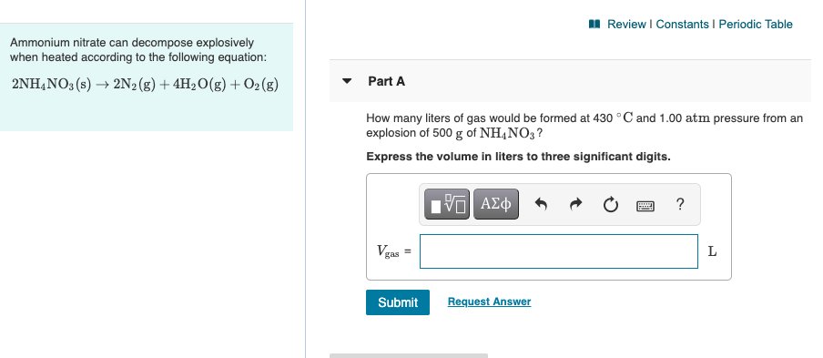 Solved II Review | Constants 1 Periodic Table Ammonium | Chegg.com