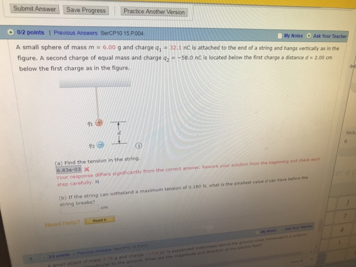 Solved Submit Answer Save Progress Practice Another Version | Chegg.com