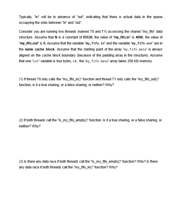 Solved 4. Multithreading (3 points) Consider the following | Chegg.com