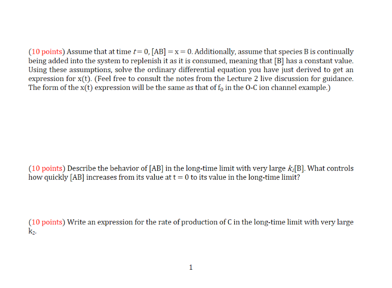 1: (50 points total) Consider the following set of | Chegg.com