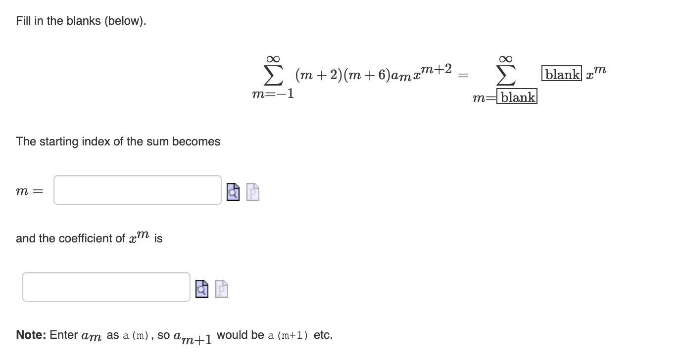 Solved Fill in the blanks (below). | Chegg.com