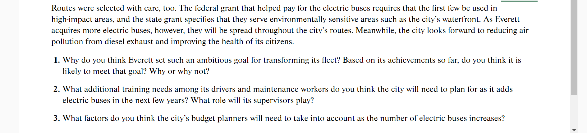 Solved Problem-Solving Case: City of Everett Bets Big on | Chegg.com