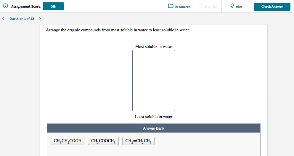 Solved Assignment Score: 0% Resources I Give Up? Hint Check | Chegg.com