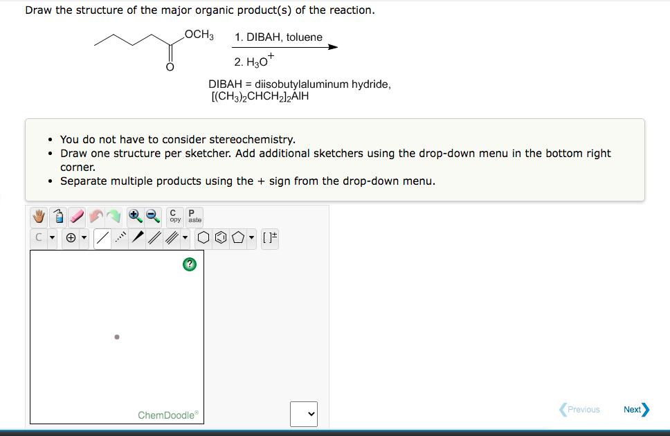 Solved Draw the structure of the major organic product(s) of | Chegg.com