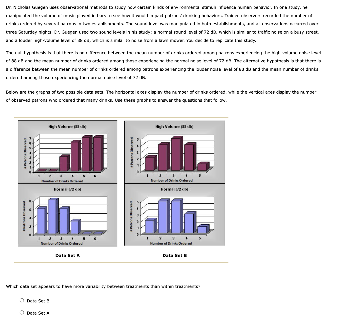 Solved Dr. Nicholas Guegen uses observational methods to | Chegg.com