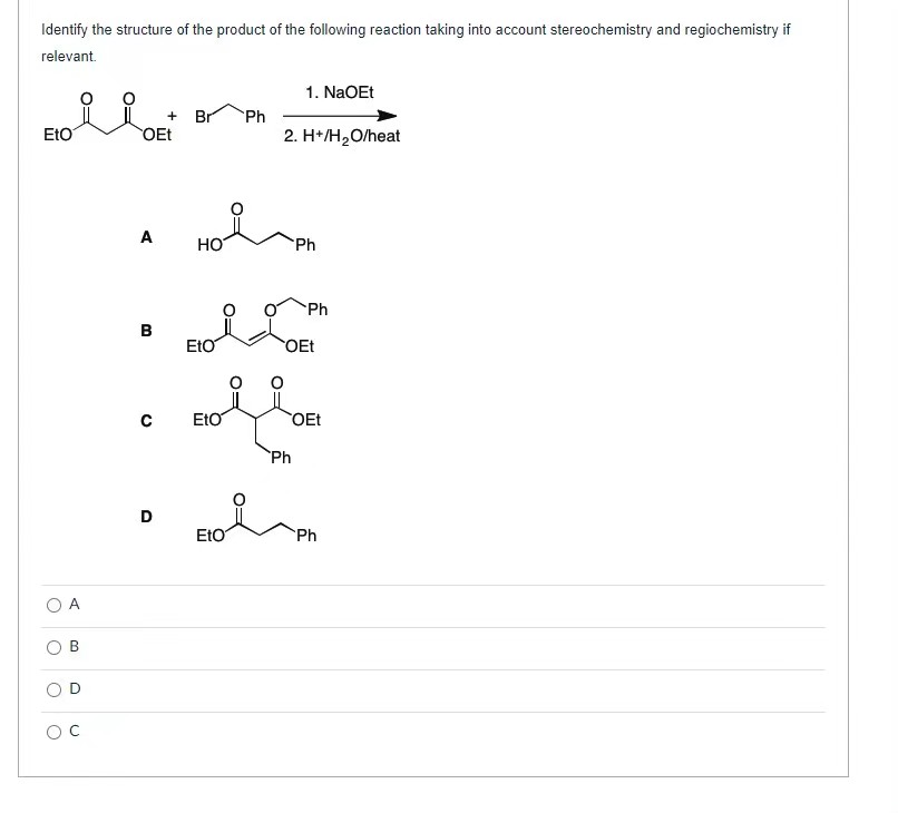 Solved Identify the structure of the most stable form of the | Chegg.com