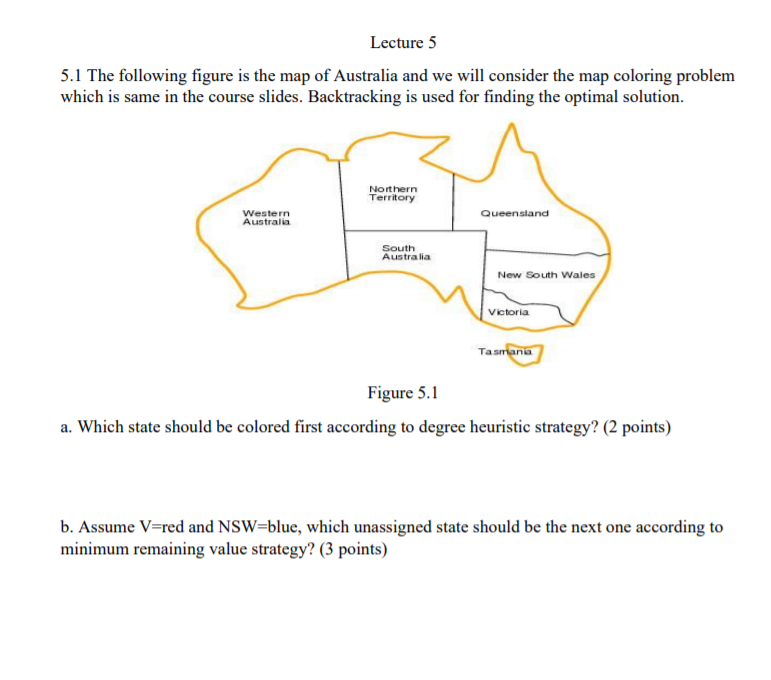 Lecture 5 5.1 The following figure is the map of | Chegg.com