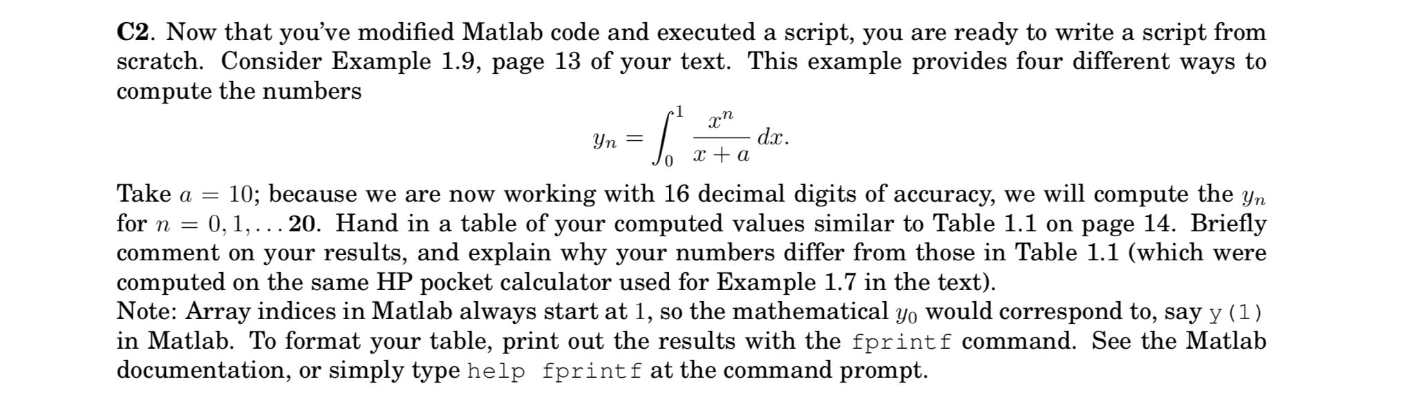 Solved: = S C2. Now That You've Modified Matlab Code And E... | Chegg.com