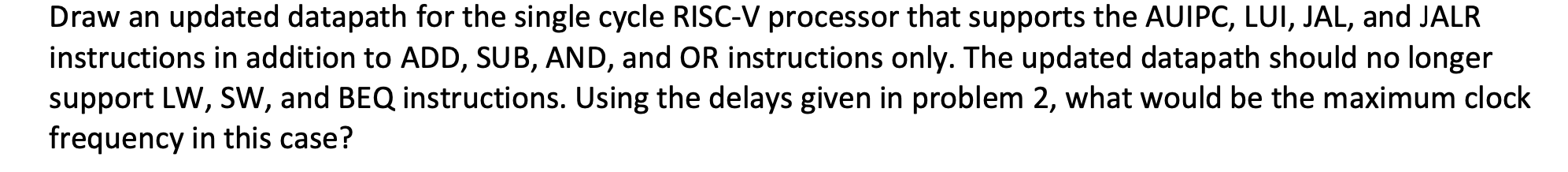Problem 2: Calculate the maximum clock frequency for | Chegg.com
