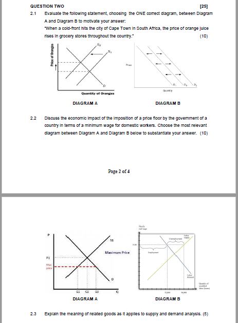 Solved QUESTION TWO [25]2.1 ﻿Evaluate the following | Chegg.com