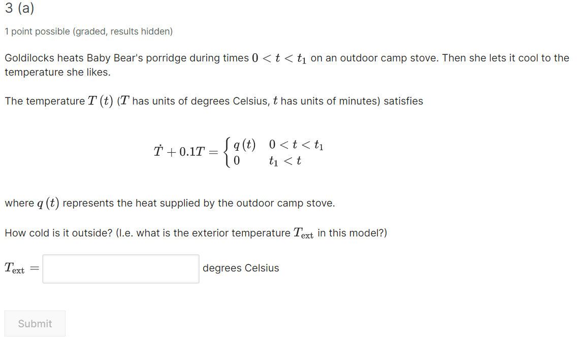 Solved 1 point possible (graded, results hidden) Goldilocks | Chegg.com