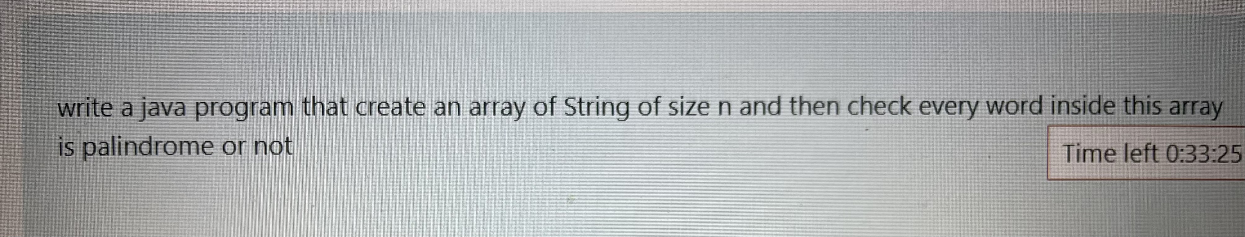 Solved write a java program that create an array of String | Chegg.com