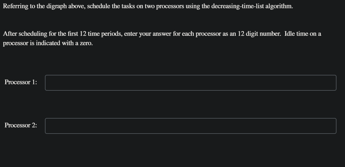Solved T1 T3 Referring to the digraph above, schedule the | Chegg.com