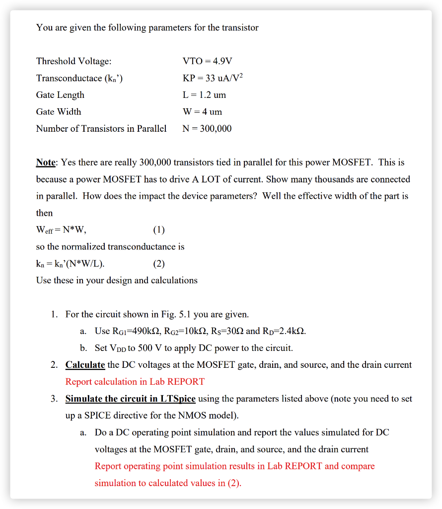 Post-lab questions: 1. Use LTSpice to observe and | Chegg.com