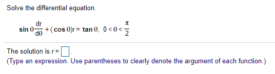Solved Write an equivalent first-order differential equation | Chegg.com