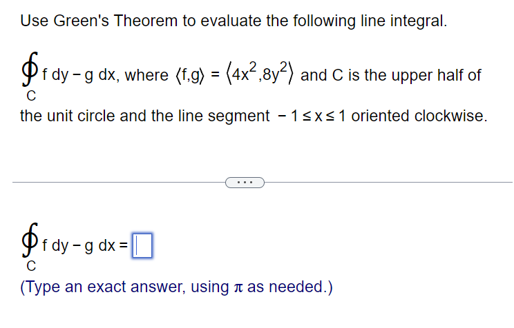 Solved Use Green's Theorem to evaluate the following line | Chegg.com