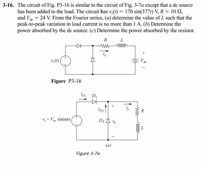 Solved 3-16. The circuit of Fig. P3-16 is similar to the | Chegg.com