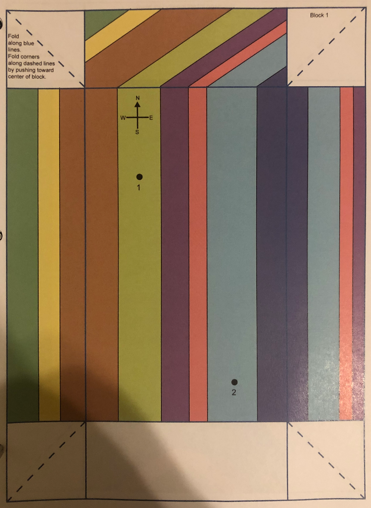 Solved Procedure 1. Block 1 A. Draw in contacts (map unit or | Chegg.com
