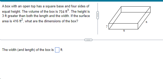 Solved A box with an open top has a square base and four | Chegg.com