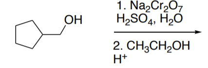Solved 1. Na2Cr2O7 H2SO4, H2O OH 2. CH3CH2OH H+ | Chegg.com